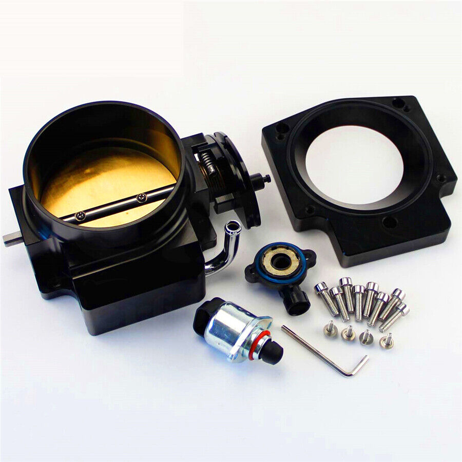 102mm Throttle body + TPS IAC Throttle Position Sensor For LSX LS LS1 ...